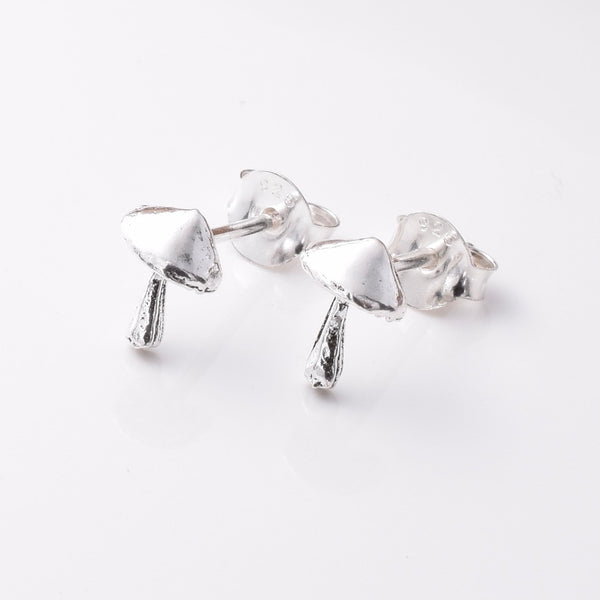 S806 - 925 silver toadstool stud earrings – Java Designs
