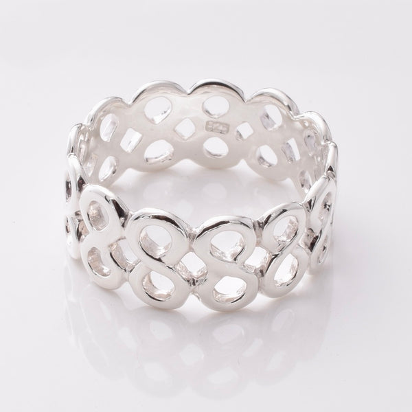 R306 - 925 silver infiniti band ring – Java Designs