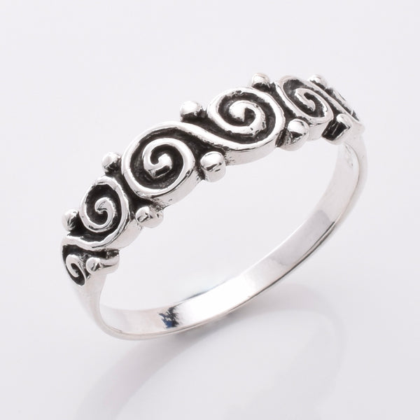 R298 925 silver spiral ring – Java Designs