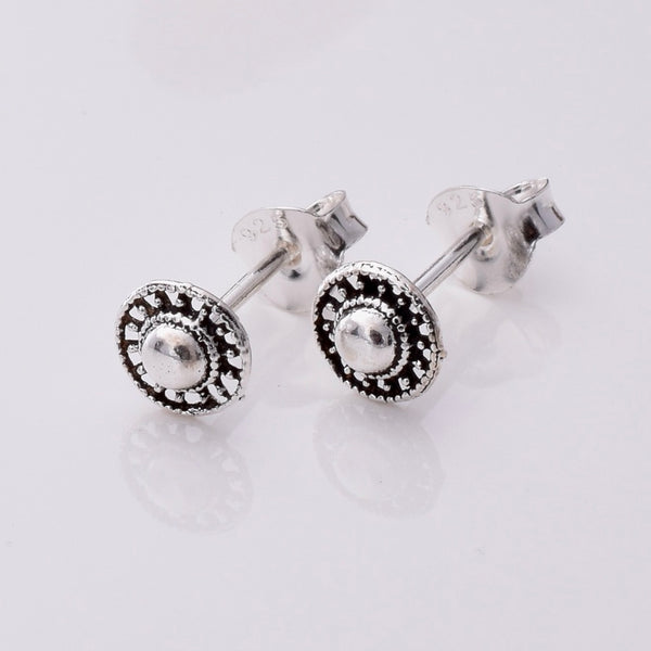 S760 - 925 silver shield stud earrings – Java Designs