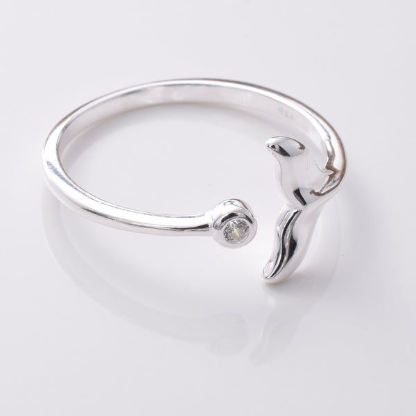 R255 - 925 silver whale tail ring – Java Designs