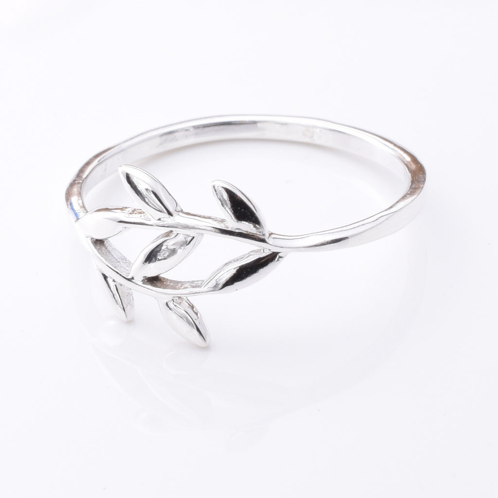 R266 - 925 silver laurel leaf ring – Java Designs
