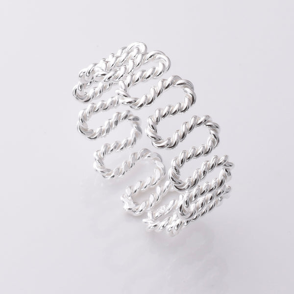 R245 - 925 silver wavy ring – Java Designs