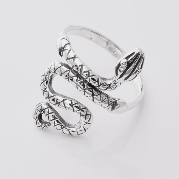 R237 - 925 silver snake ring – Java Designs